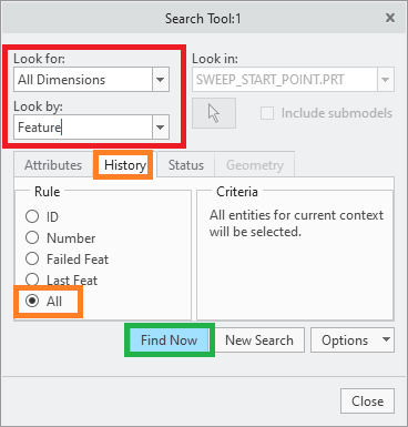 Solved: Any way to show dimensions for multiple features o... - PTC ...