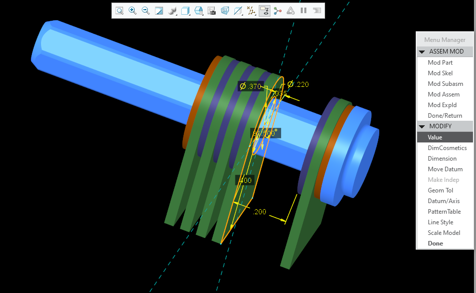 Solved: Any way to show dimensions for multiple features o... - PTC Community
