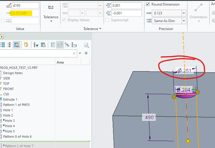 Creo 8 hole table issues...STILL. - PTC Community