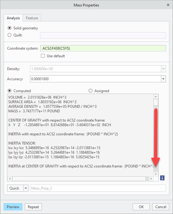 Solved: Center of gravity of parts in assembly - PTC Community