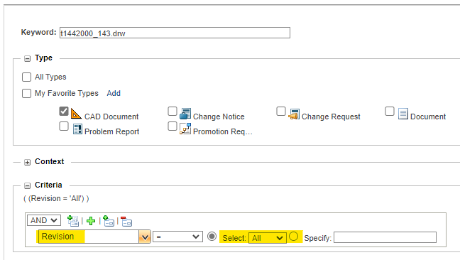Solved: Searching for & retrieving a previous revision of ... - PTC Community