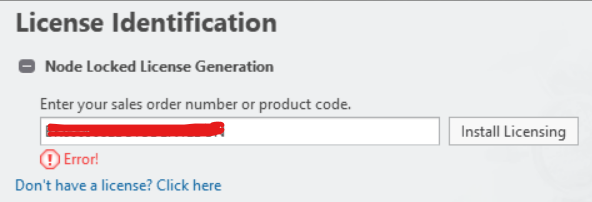 Installing Licensing returns Error! - PTC Community