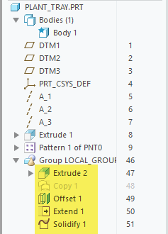 Unable to pattern a shell design - program always ... - PTC Community