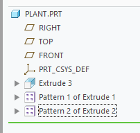 Unable to pattern a shell design - program always ... - PTC Community