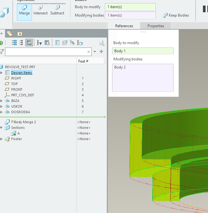 Solved: New body created when I add simple revolve looks l... - PTC ...