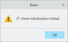 JT client initialization failed - PTC Community