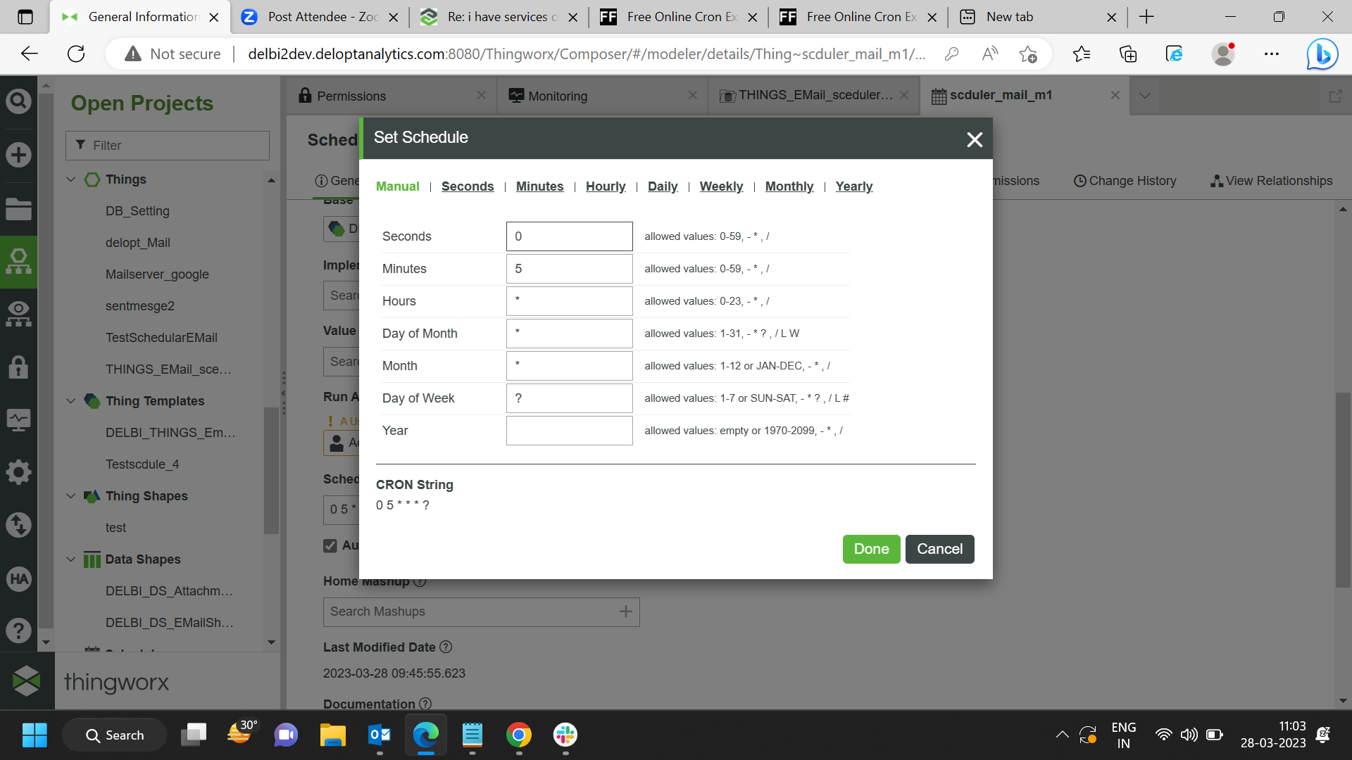 Solved: i have services code but how to implement schedule... - PTC Community