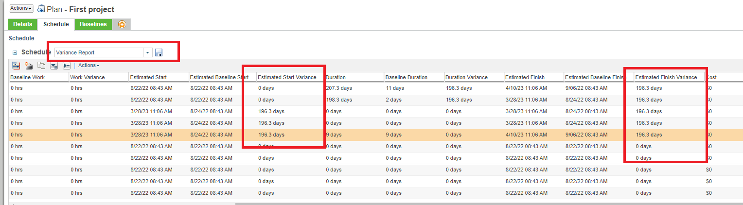 Solved: ProjectLink - Estimated Start and End date changes... - PTC Community