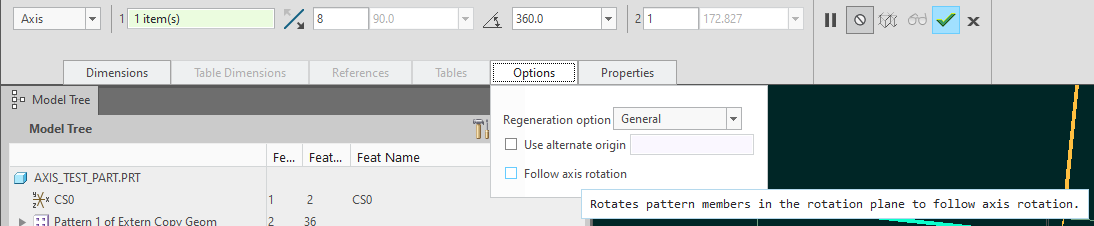 Solved Trying To Pattern A Marker Around Axis With Keepin Ptc Community