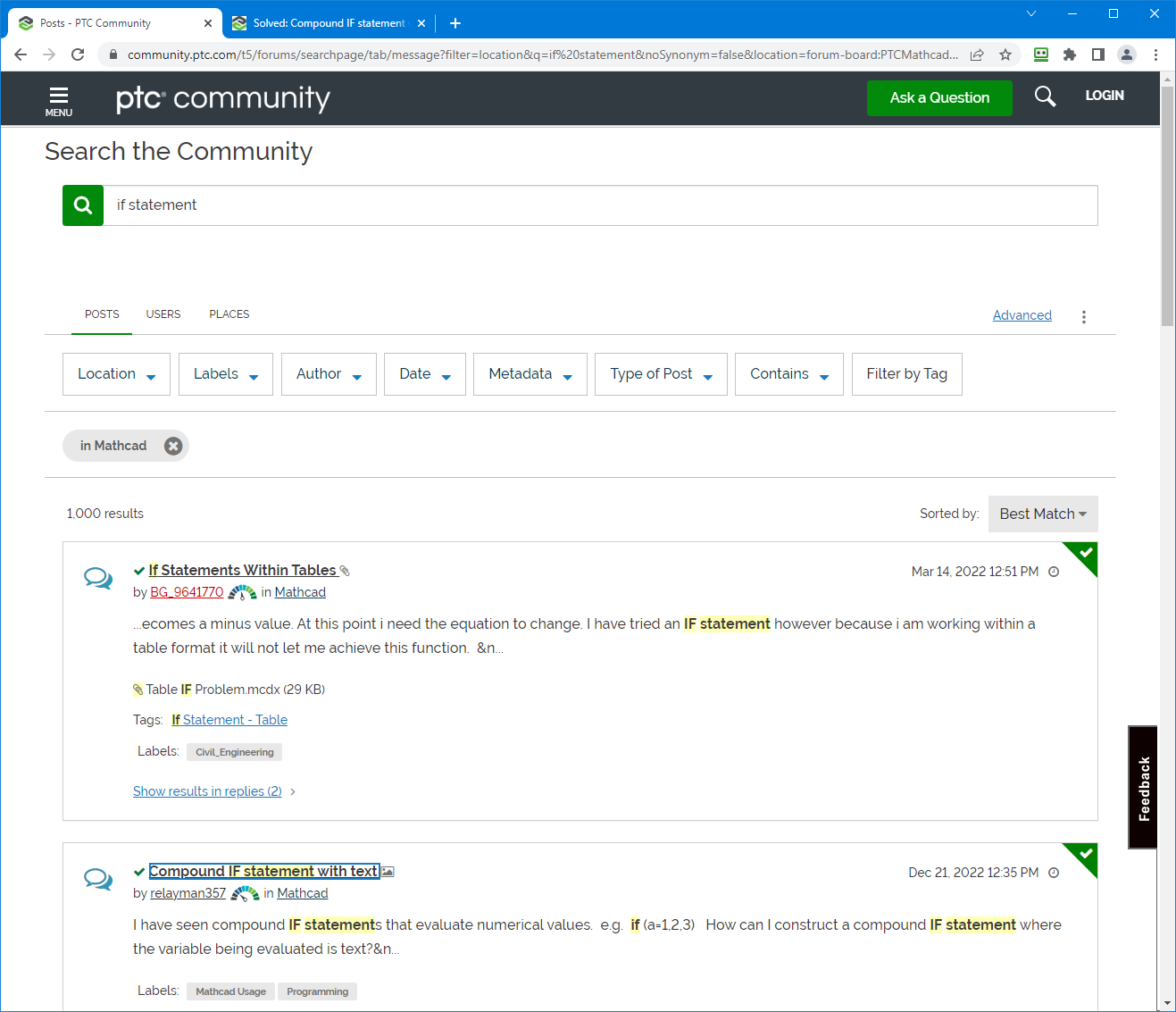 Solved Using The If Statement Ptc Community