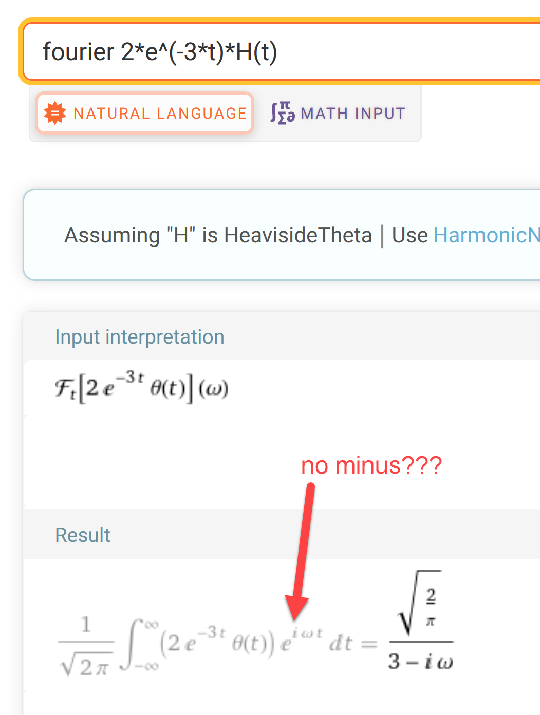 Solved: Wrong result for keyword fourier transform? - PTC Community