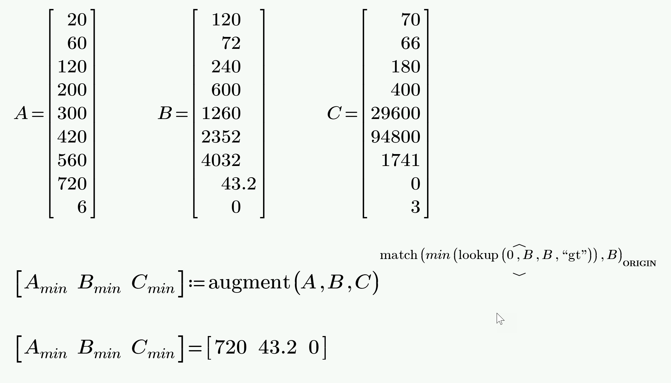 Solved: highlight smallest non zero value from table in ma... - PTC Community