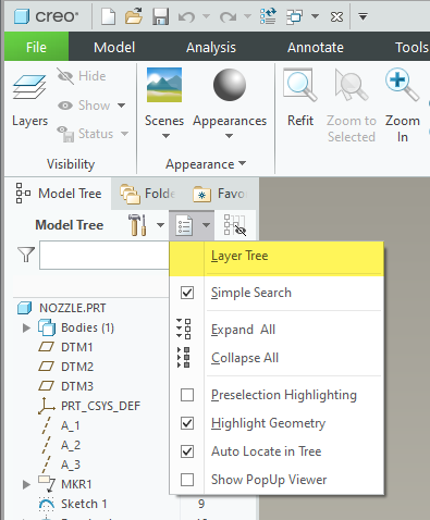 Solved: Surface Extrude Not Visible - CREO Parametric 7.0.... - PTC Community