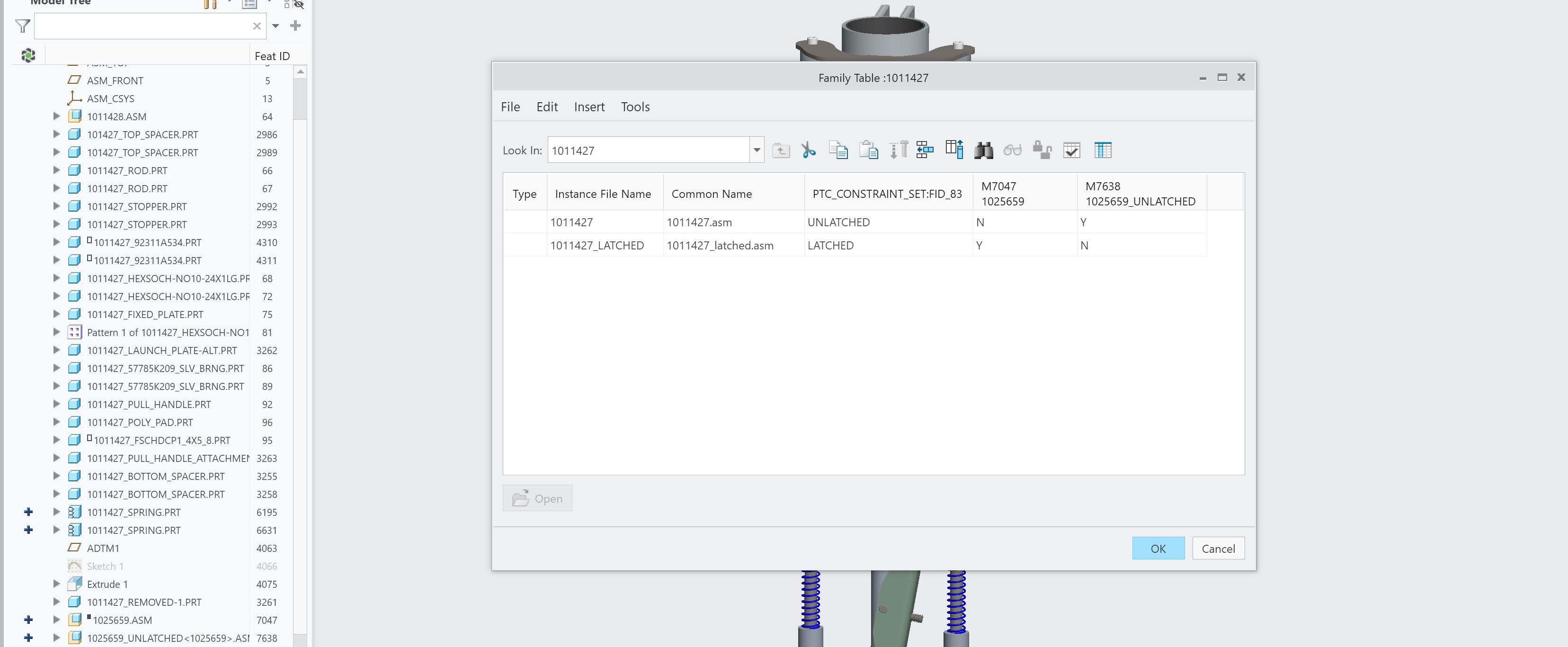 Family tables - relation between a parent and chil... - PTC Community