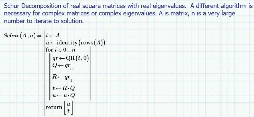 Solved: Schur and Jordan decompositions of a Matrix - PTC Community