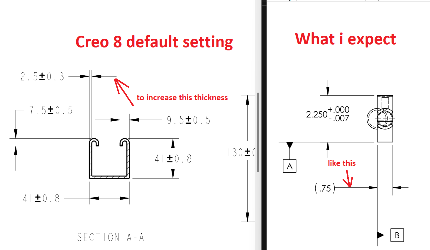 Solved: How to increase arrow thickness so that it i will ... - PTC Community