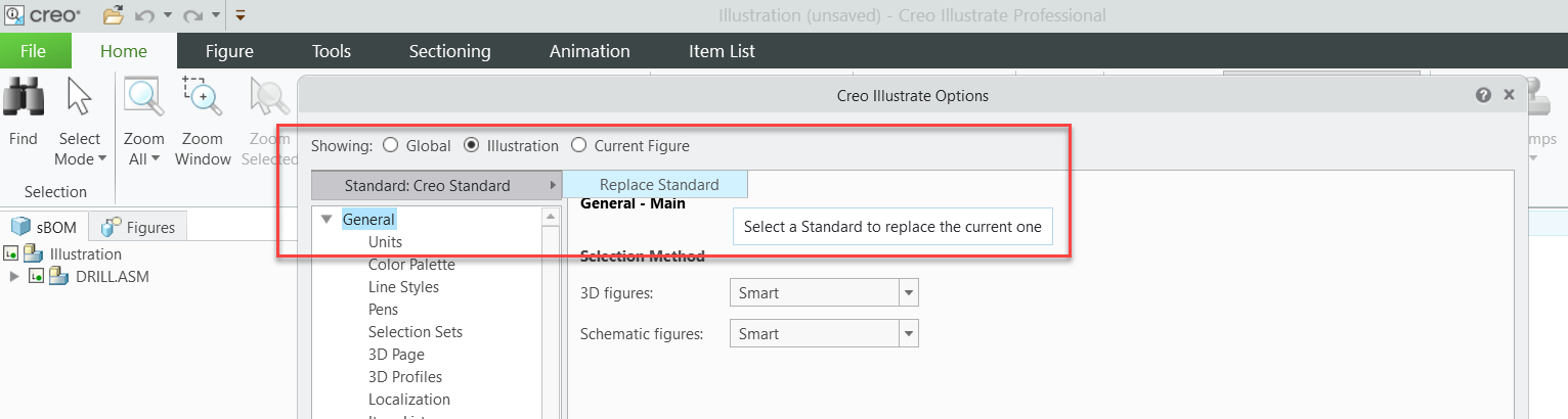 Solved: Creo Illustrate, Standard, Modify and replace (CI... - PTC Community
