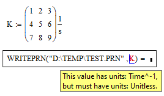 matrix definition and writing file - PTC Community