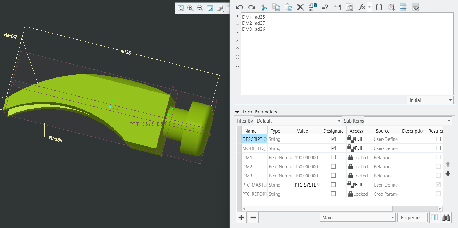 Solved Is There Any Way To Add All Dimensions As A Table Ptc