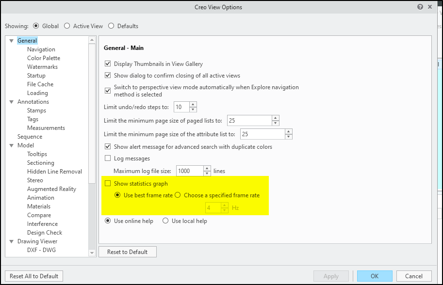 Solved: Increase FPS in Creo View - PTC Community