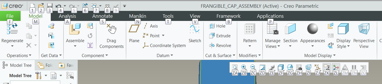 Solved: Using Single Key Shortcuts in Creo 7.0 - PTC Community