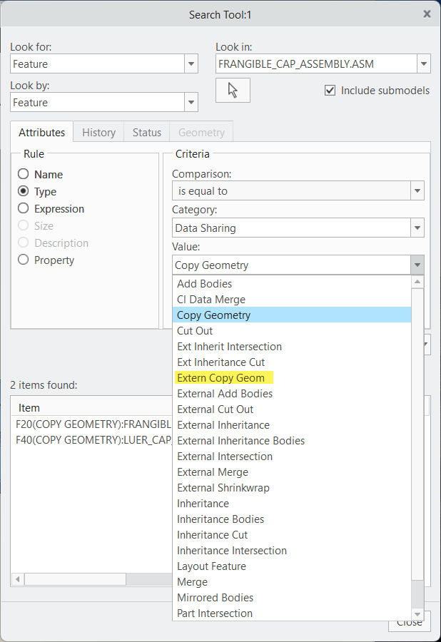 I am using CREO 4; Part is active; I have copied g... - PTC Community