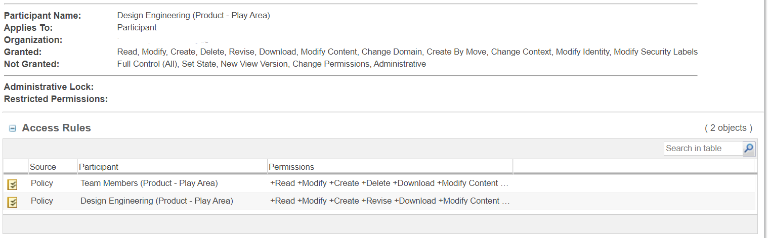 Solved: Access Control in Folders within Project - PTC Community