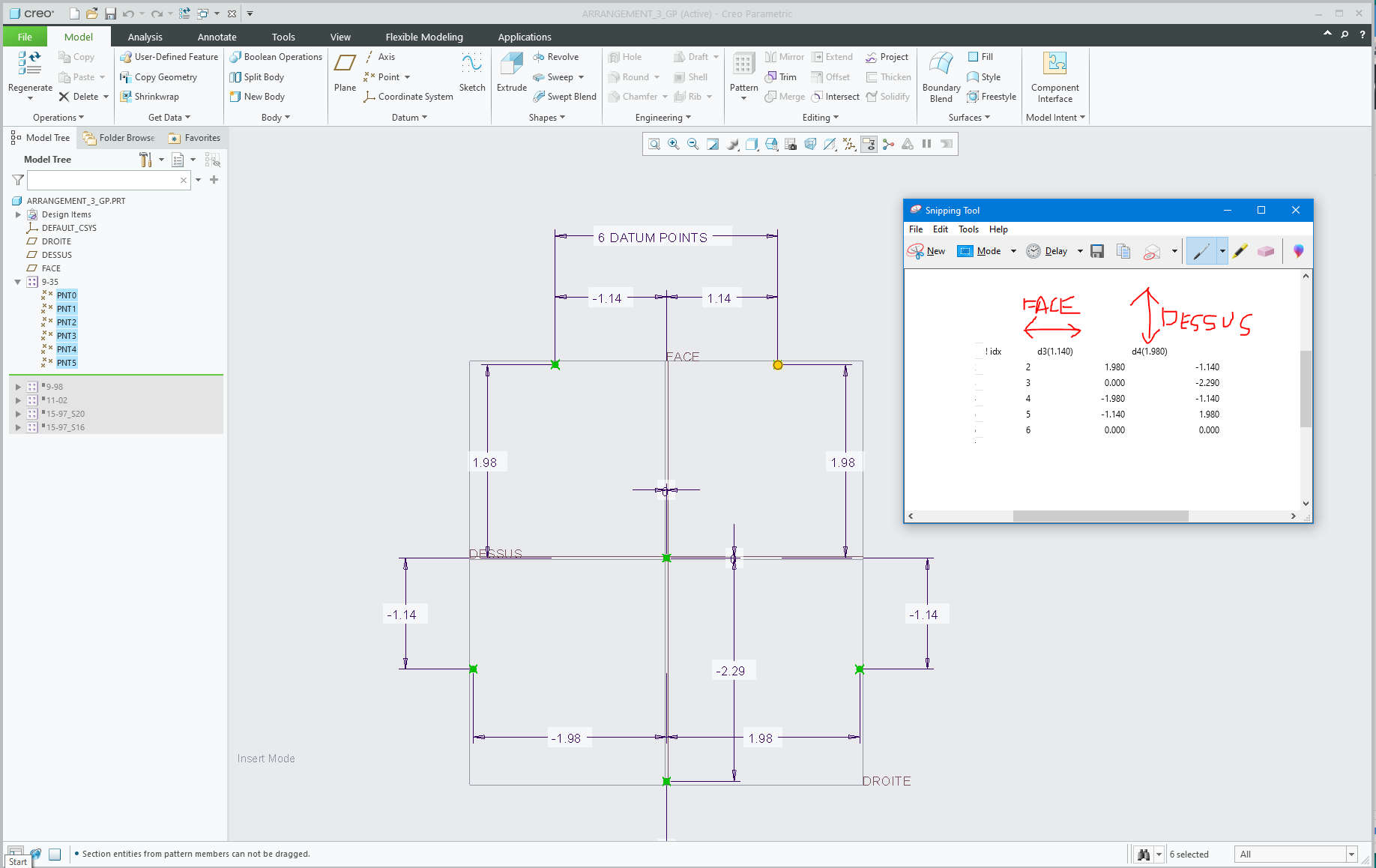 Solved: Table pattern is not taking absolute coordinate sy... - PTC Community