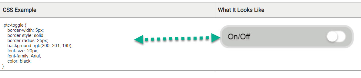 Solved: Toggle button size & shape change - PTC Community