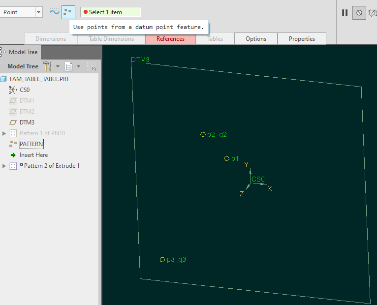 Solved: Table pattern is not taking absolute coordinate sy... - PTC Community