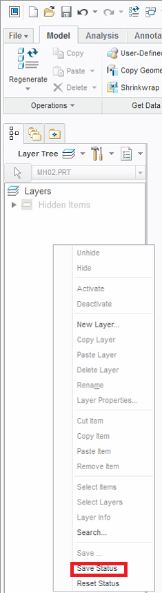 Solved: hide planes and save the settings - PTC Community
