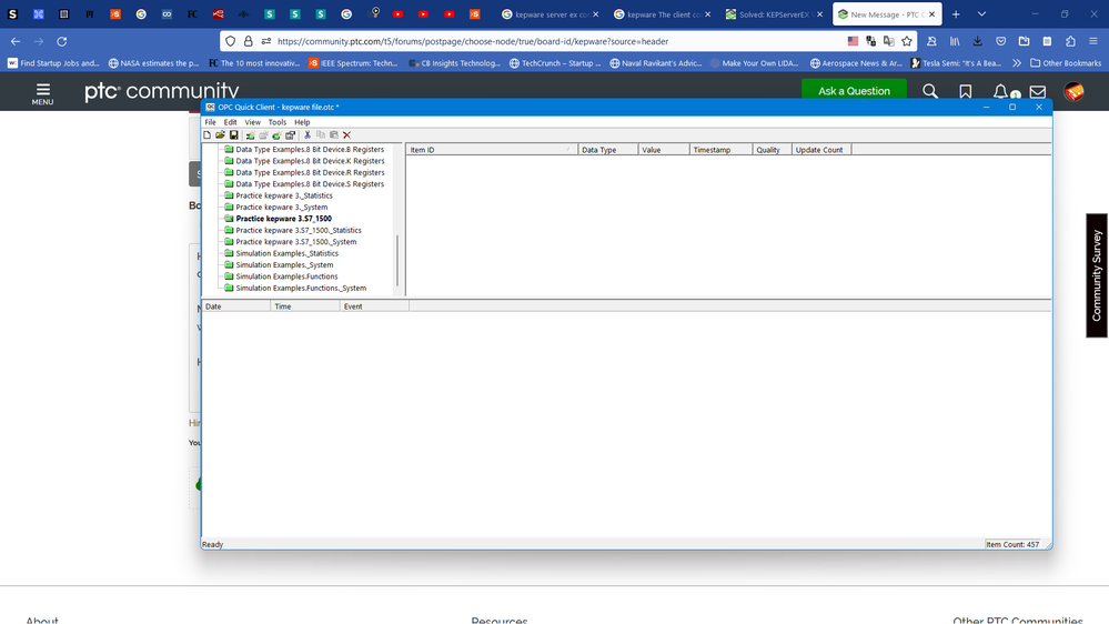 I cannot able to access tags in Quick client windo... - PTC Community