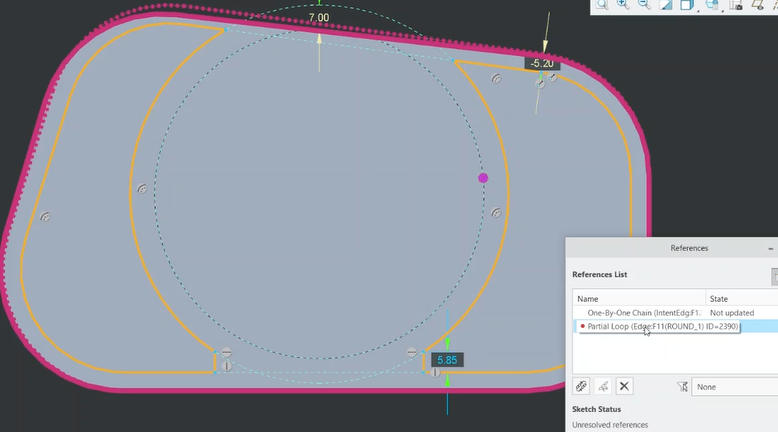 Instability of sketcher project/offset tool - PTC Community