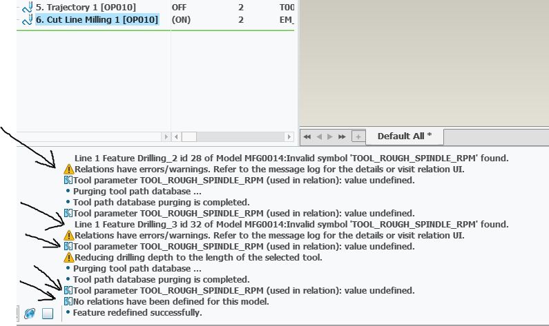 Remove error: Tool parameter TOOL_ROUGH_SPINDLE_RP... - PTC Community