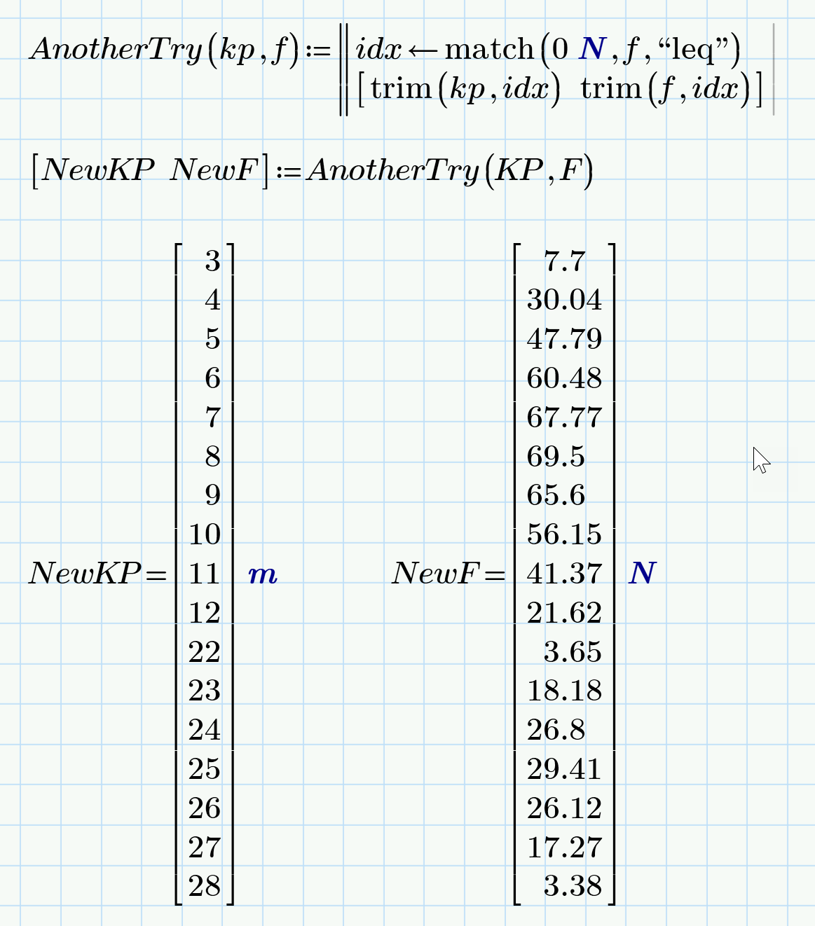 Solved: Return only the KP value when F is greater than 0 - PTC Community