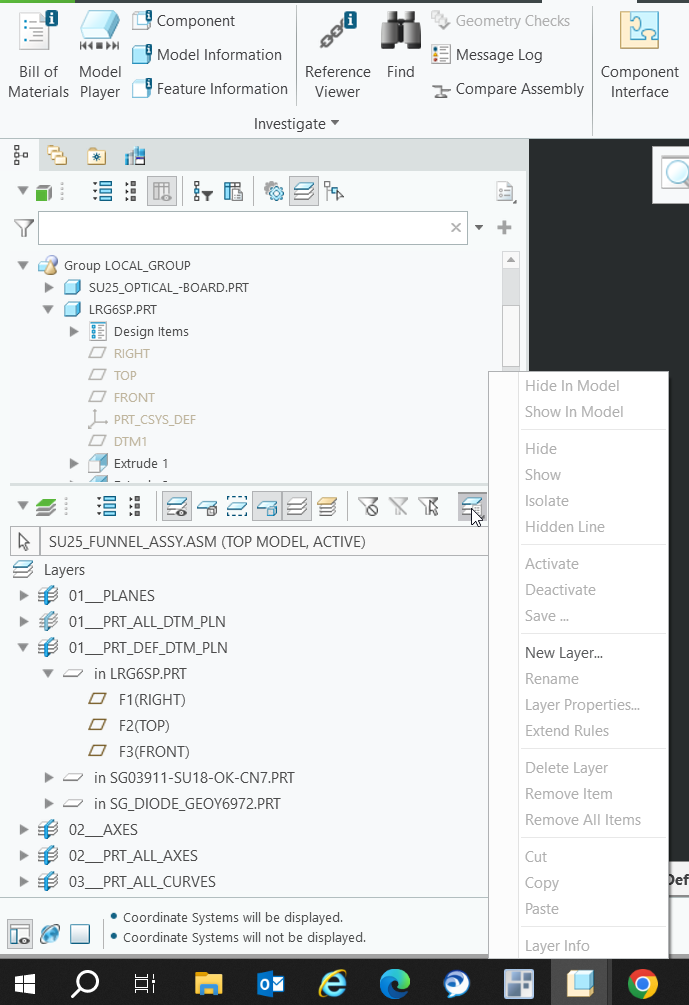 Solved: Part's datum cannot be shown in the assembly - PTC Community