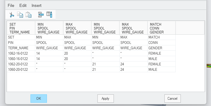 Solved: Importing a terminator table into Creo Schematics - PTC Community
