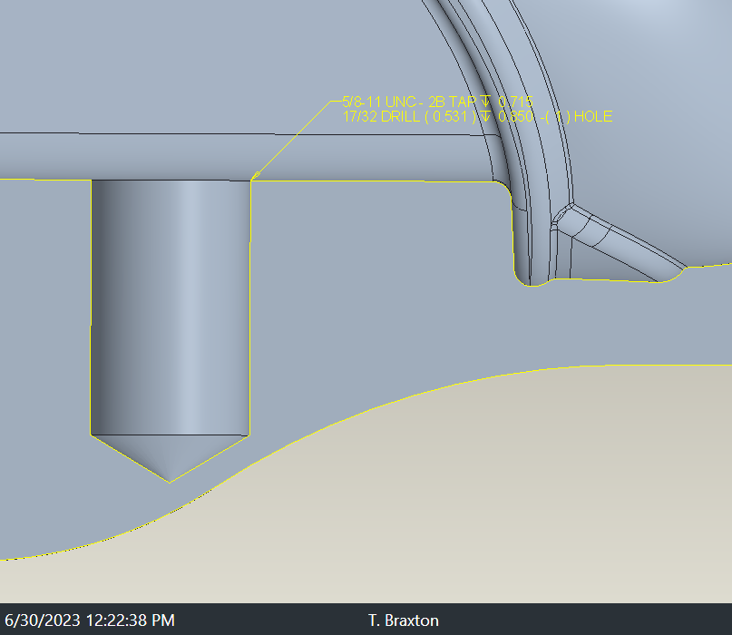 Solved: Thread milled blind holes: Best practice to use st... - PTC ...