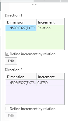 Solved: Unable to Define increment by relation for Pattern... - PTC Community