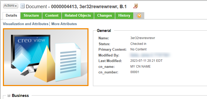 Solved: Change Notice number in Part structure - PTC Community