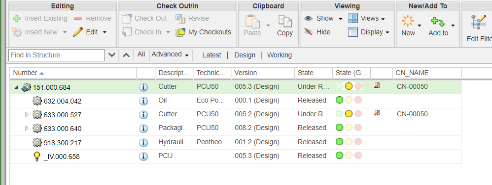 Solved: Change Notice number in Part structure - PTC Community