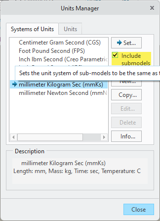Solved: How to find assembly component with different unit... - PTC Community