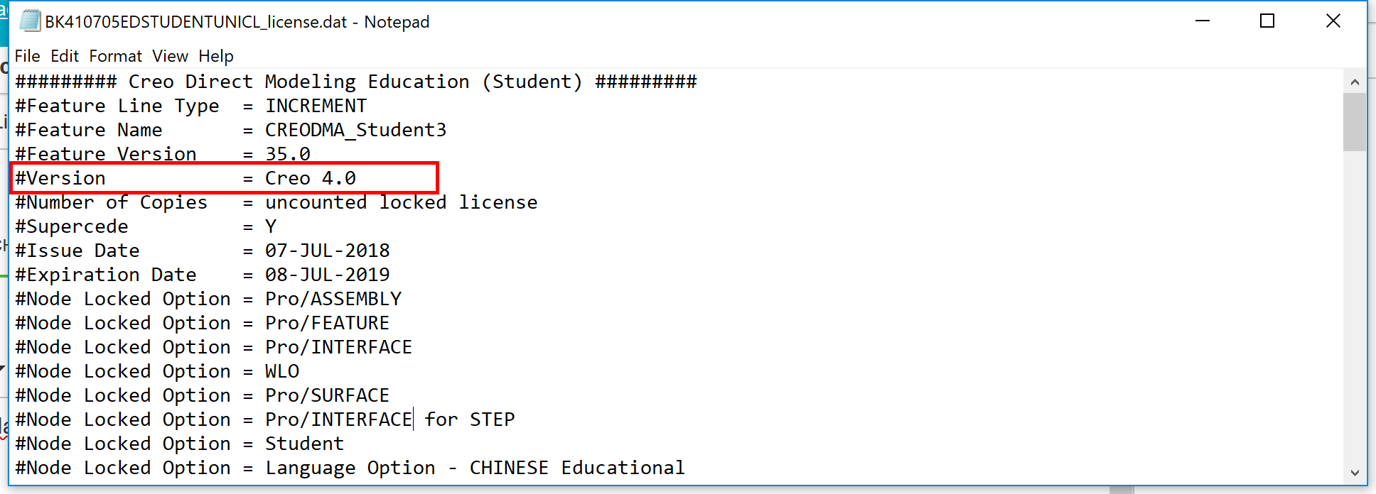 License File does not support this version - PTC Community