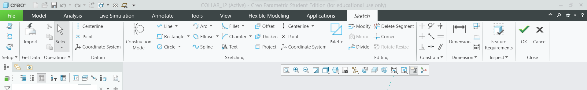 Solved: Sketcher / Feature ribbon disapearing - PTC Community