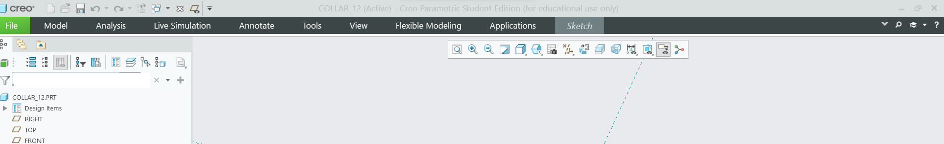 Solved: Sketcher / Feature ribbon disapearing - PTC Community