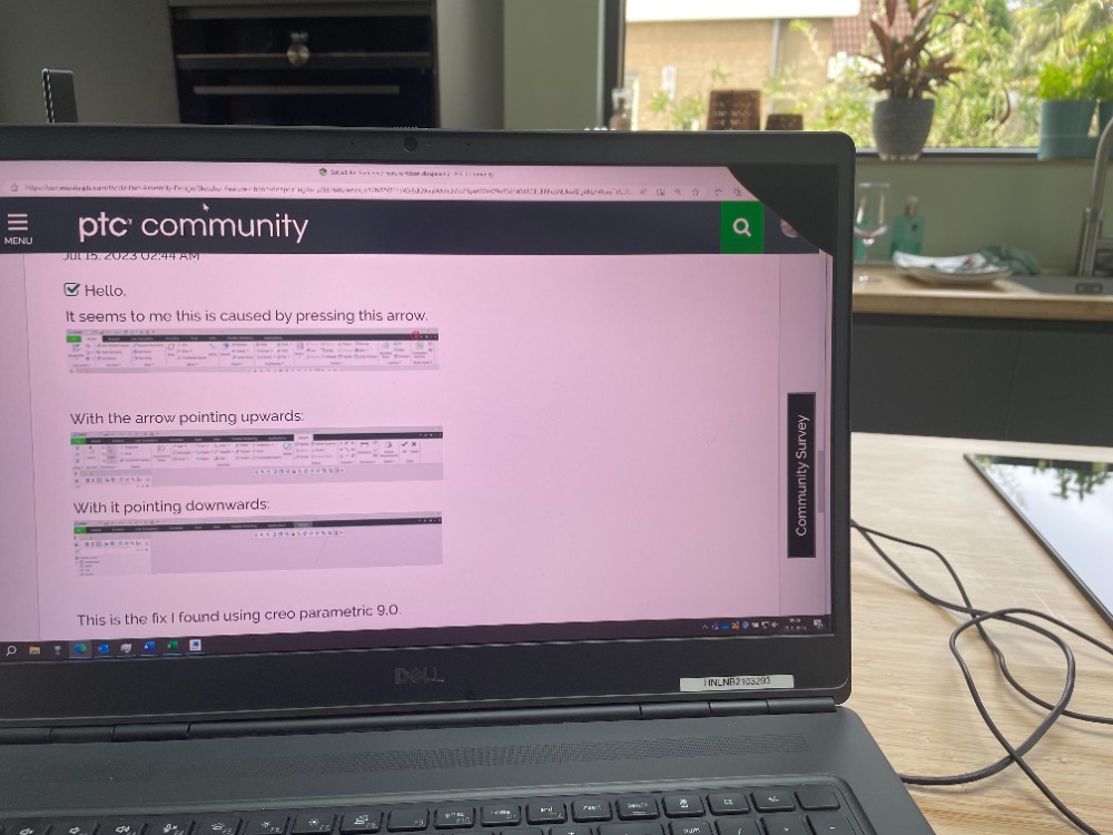 Solved: Sketcher / Feature ribbon disapearing - PTC Community