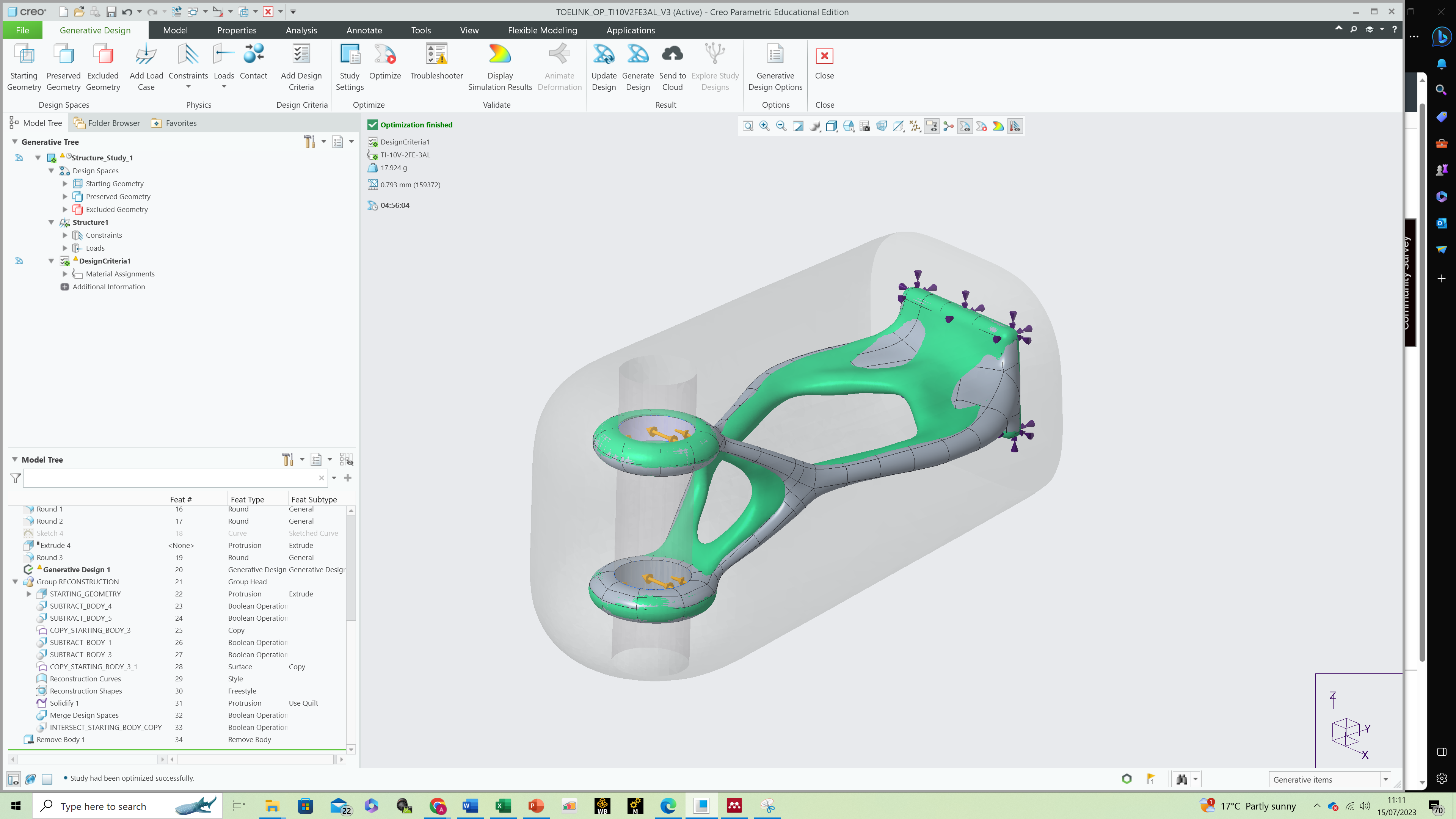 Generative Design - How do I restore old study res... - PTC Community