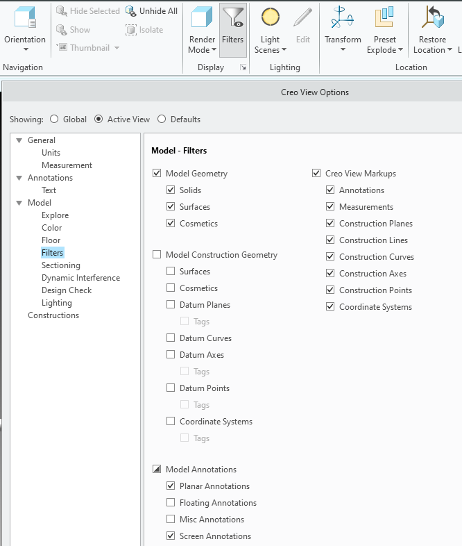 Solved Missing Leader Lines On Annotations In Creo View Ptc Community