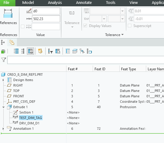 Solved How To Get Display Name Of Dimension Using Protool Ptc