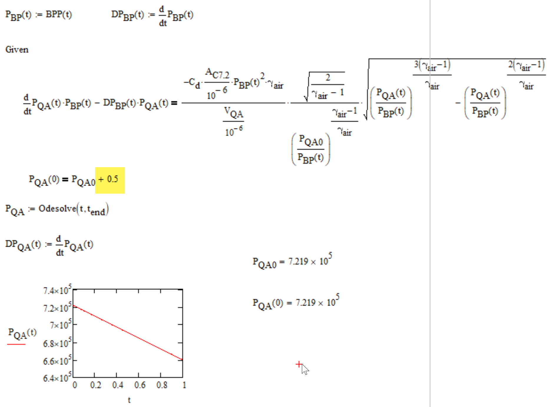 Solved Problem With Odesolve Variable Undefined Ptc Community